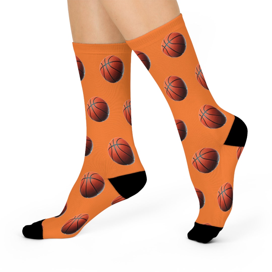 Basketball Crew Socks (orange) - Etsy