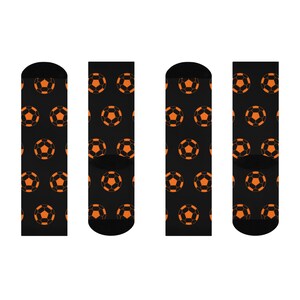 Soccer Ball Crew Socks orange - Etsy