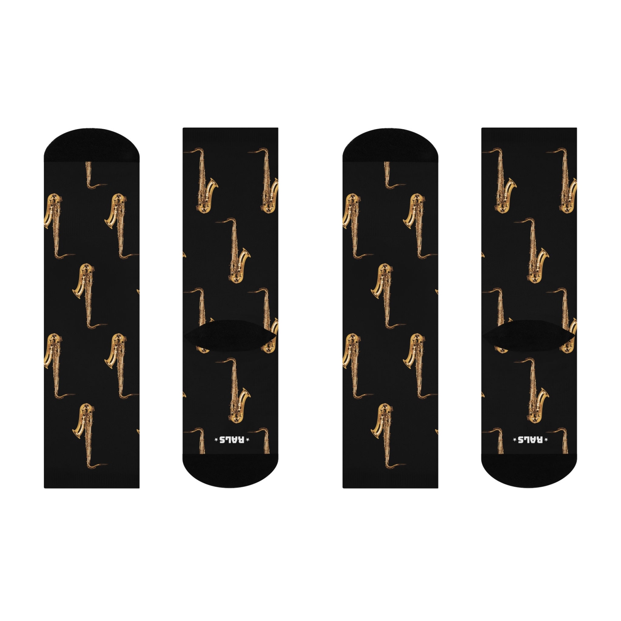 Tenor Saxophone Crew Socks | Unique Classical Orchestra Gift for Music ...
