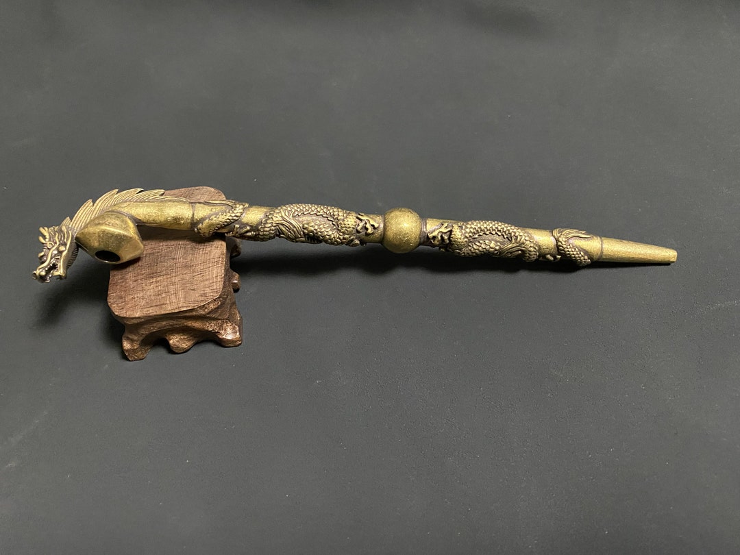 Brass Dragon Tobacco Pipe, Handmade Smoke Pipe, Antique Smoking ...