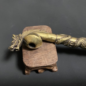 Brass Dragon Tobacco Pipe, Handmade Smoke Pipe, Antique Smoking ...