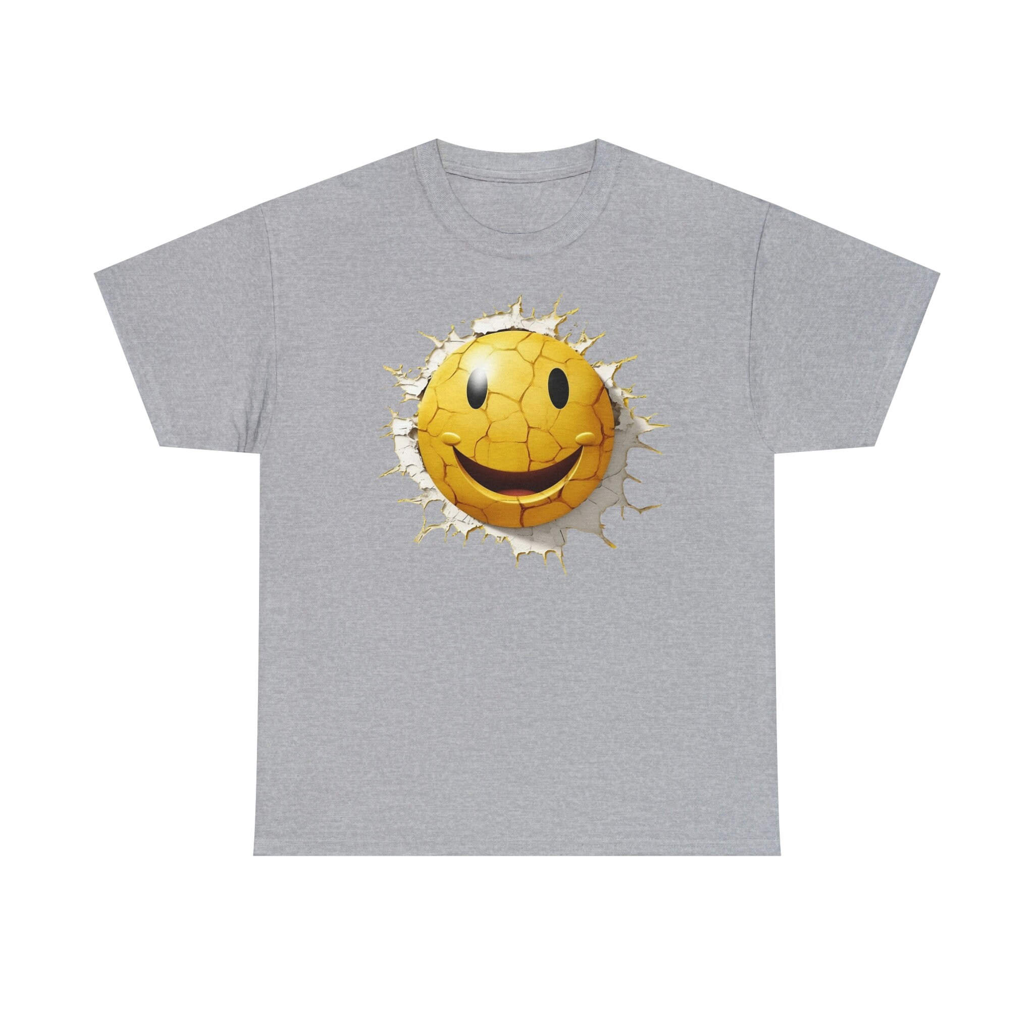 Cracked Smile Unisex T-shirt happy Face Shirtbig Happy Smile - Etsy UK