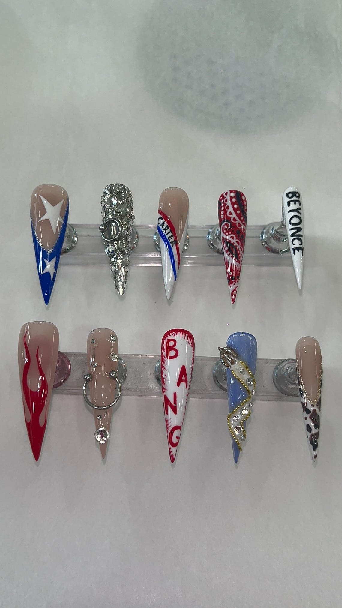 Cowboy Carter Freestyle Nails - Etsy