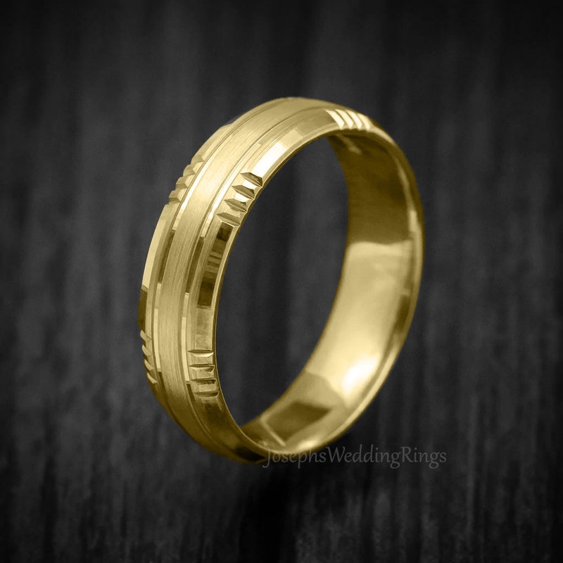 18k Gold Mens Ring - Etsy