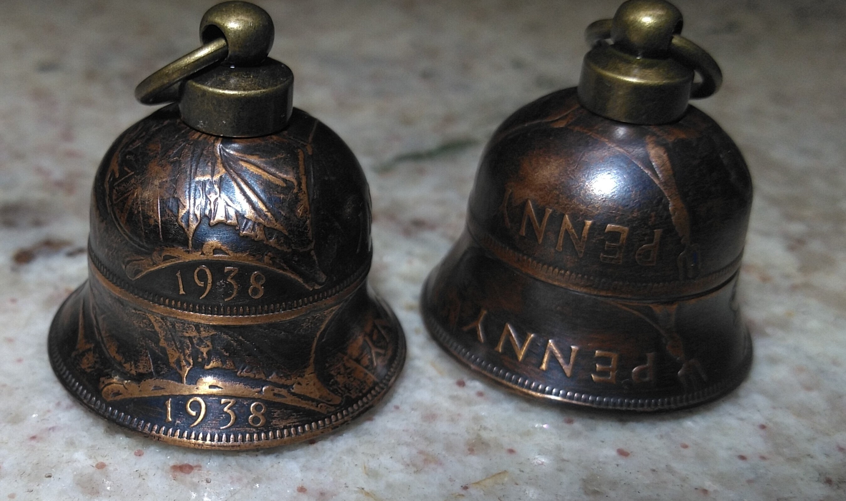 English Penny Coin Bell / Gremlin Bell - Etsy