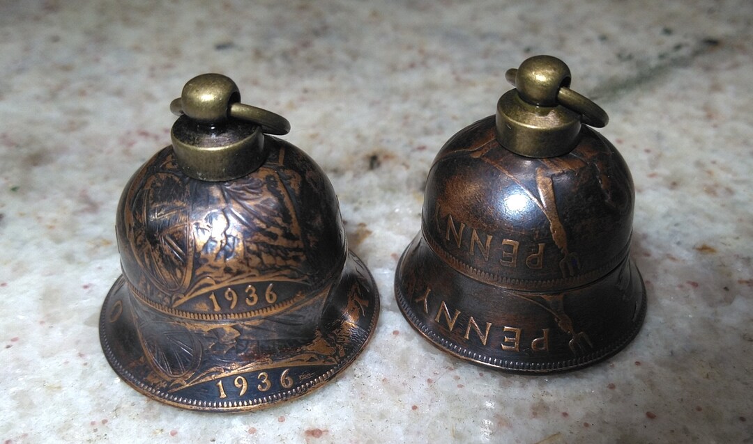 English Penny Coin Bell / Gremlin Bell - Etsy