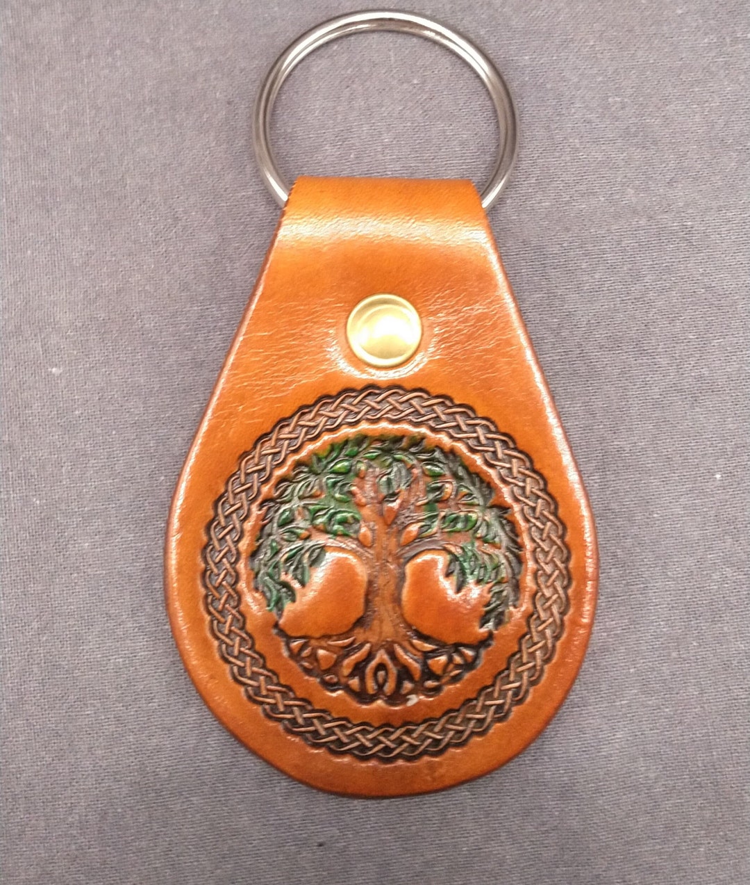 Tree of Life Key Fob With Celtic Knots - Etsy