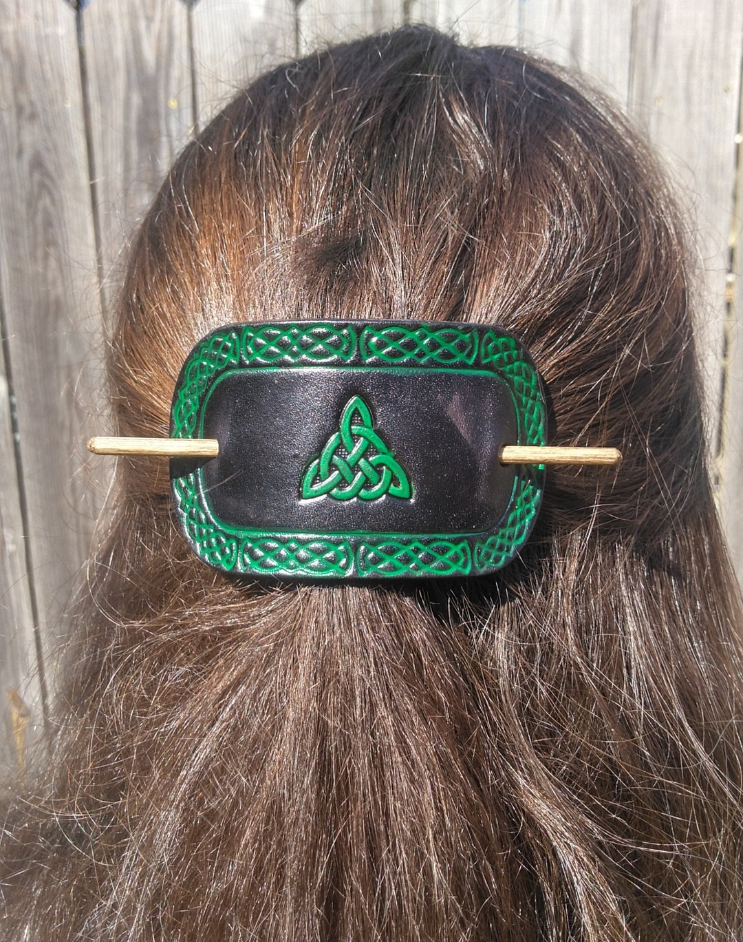 Celtic Trinity Knot, Triquetra Hair Barrette - Etsy