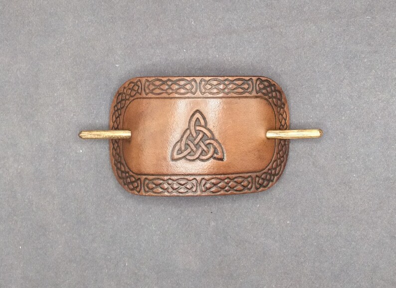 Celtic Trinity Knot Triquetra Hair Barrette - Etsy