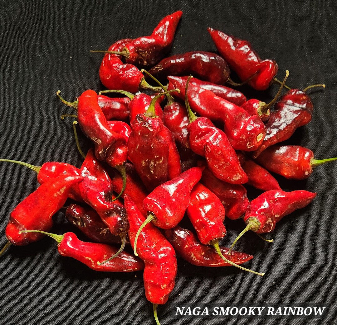 Naga Smooky Rainbow Peppers Seeds - Etsy