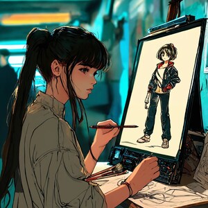 Experience the Intersection of Art and Technology, Where Vibrant Colors ...