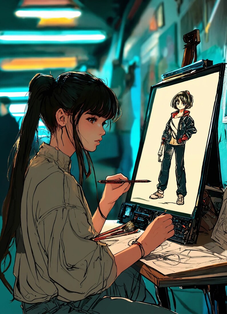 Experience the Intersection of Art and Technology, Where Vibrant Colors ...