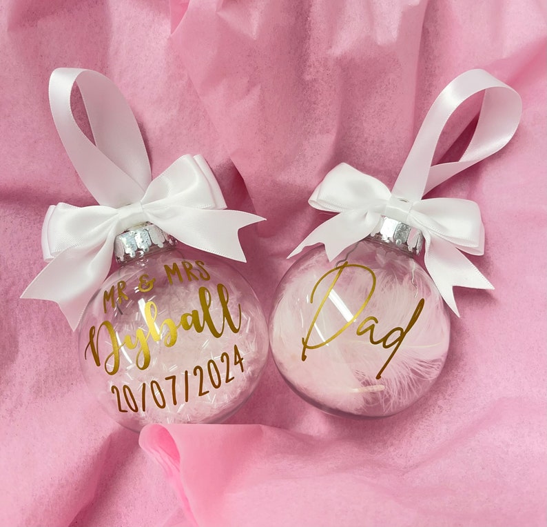 Personalised Christmas Bauble - Etsy UK