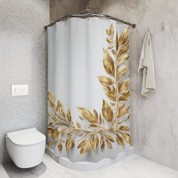 Gold Shower Curtain - Etsy