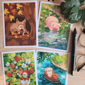 Kawaii Prints, Cute Animals - Etsy