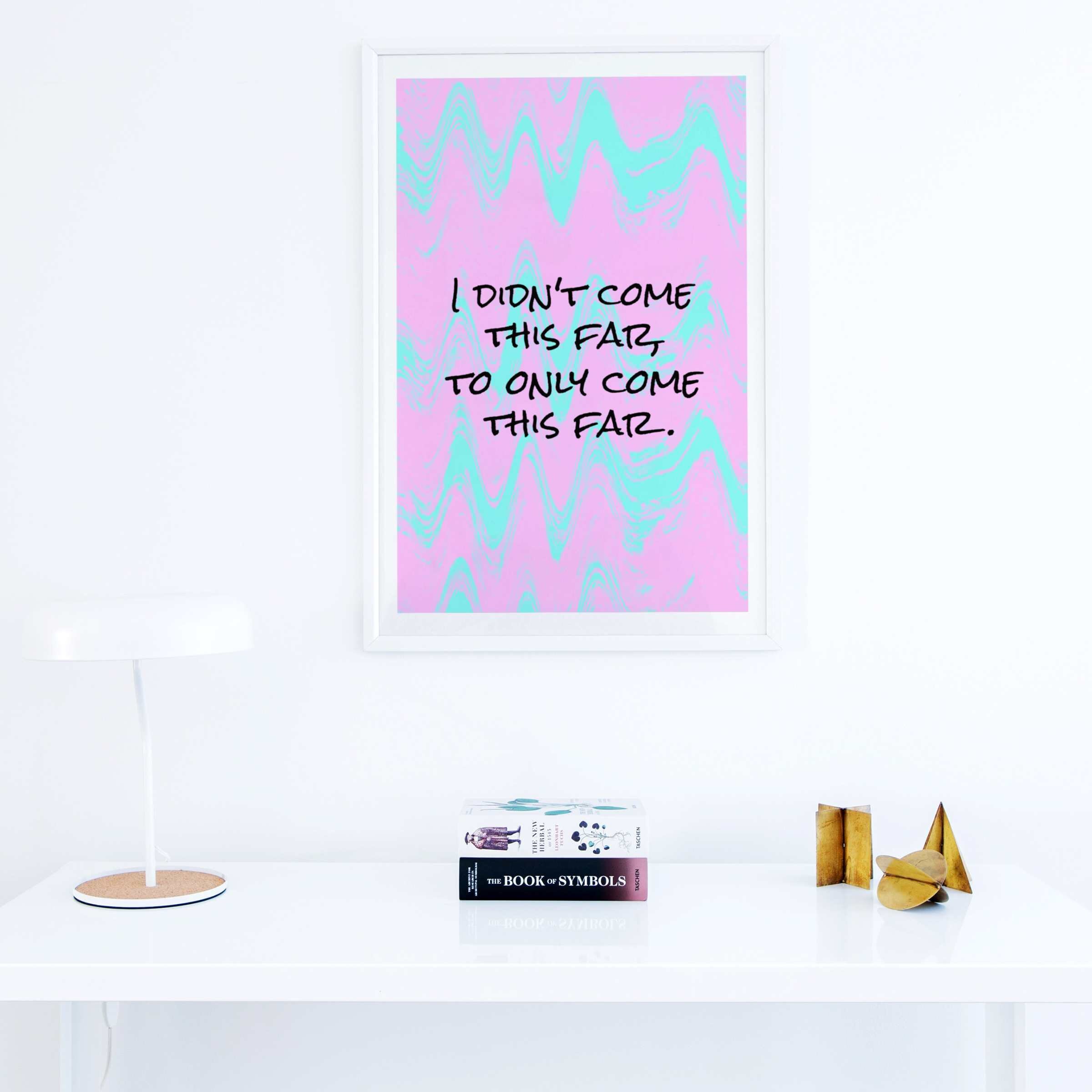 Printable Poster Motivational Words Neon Digital Poster Simple Quote ...