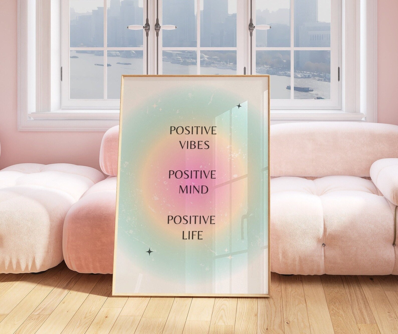Positive Mindset Poster | Aura Art Print | Apartment Decor | Dorm Room ...