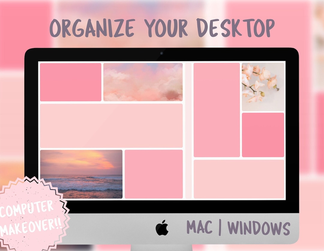 Desktop Organizer Pink 2024 Girly Wallpapers Computer Backgrounds ...