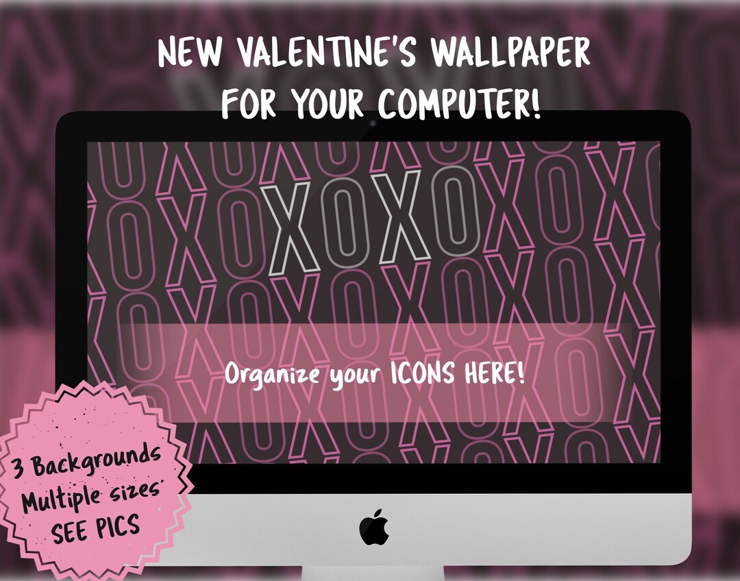 XOXO Desktop Wallpaper Organizer | Laptop Wallpaper | XOXO Computer ...