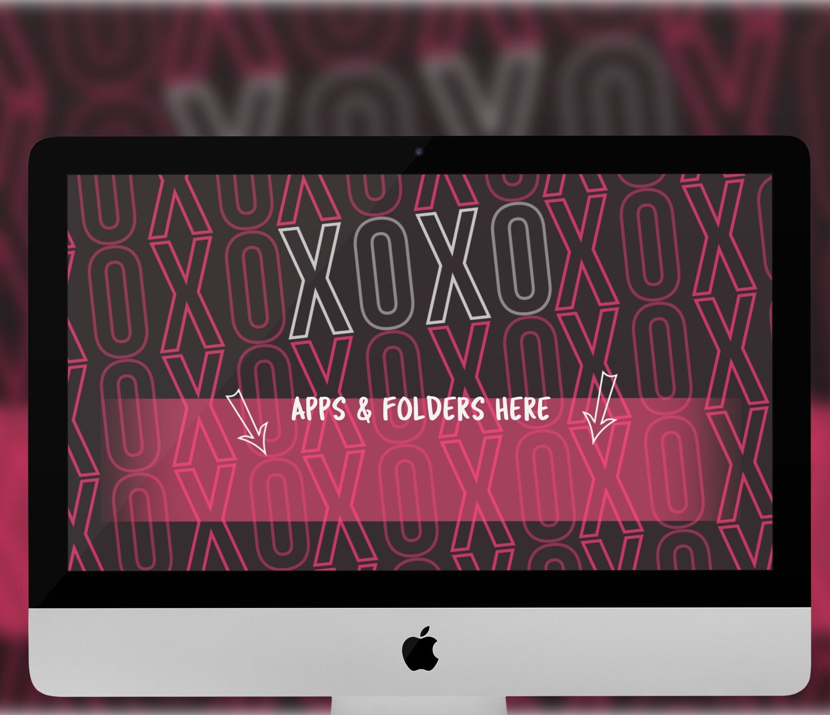 Xoxo Desktop Wallpaper Organizer | Desktop Aesthetic | Computer ...