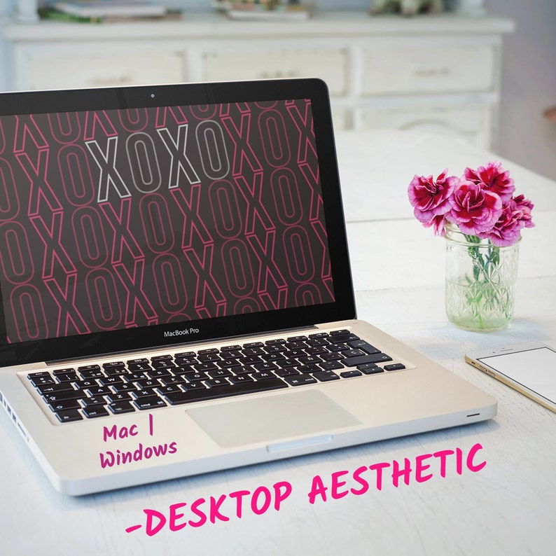 XOXO Desktop Wallpaper Organizer | Laptop Wallpaper | XOXO Computer ...