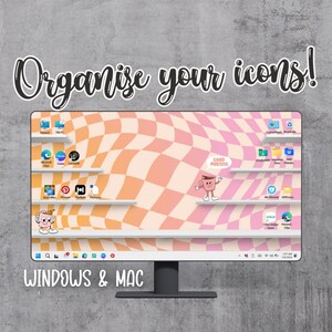 Pink Desktop Wallpaper Organizer 2024 | Pink Checkered Computer ...
