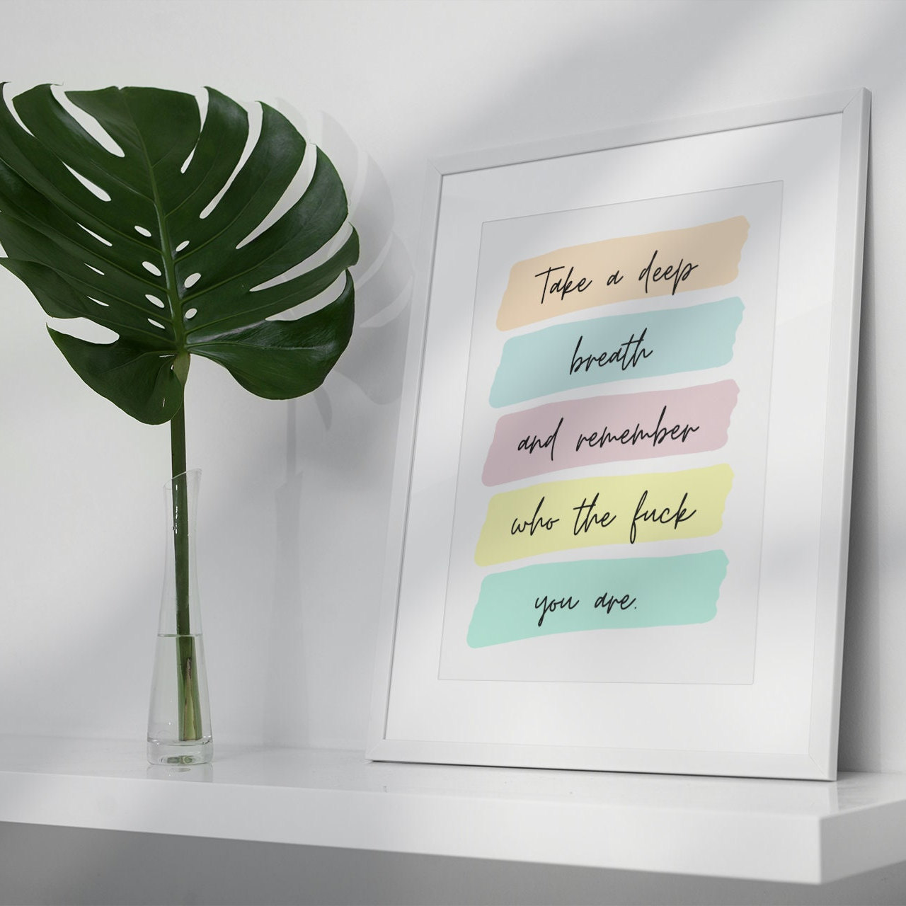 Motivational Quote Wall Art | Pastel Art Print With Quote | A2 ...