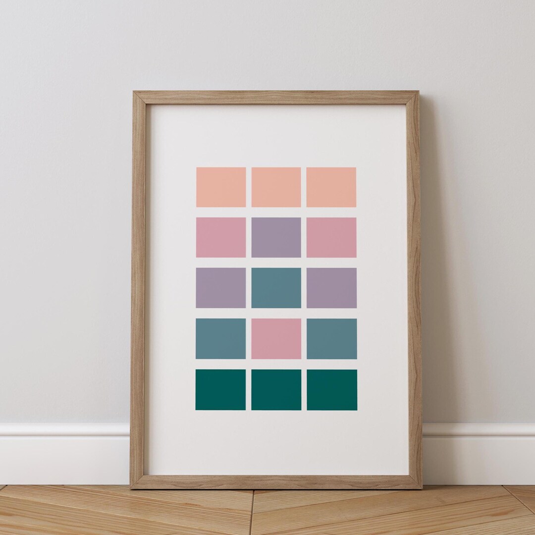 Color Block Art Print - Abstract Digital Art - Original Artwork - Kids ...