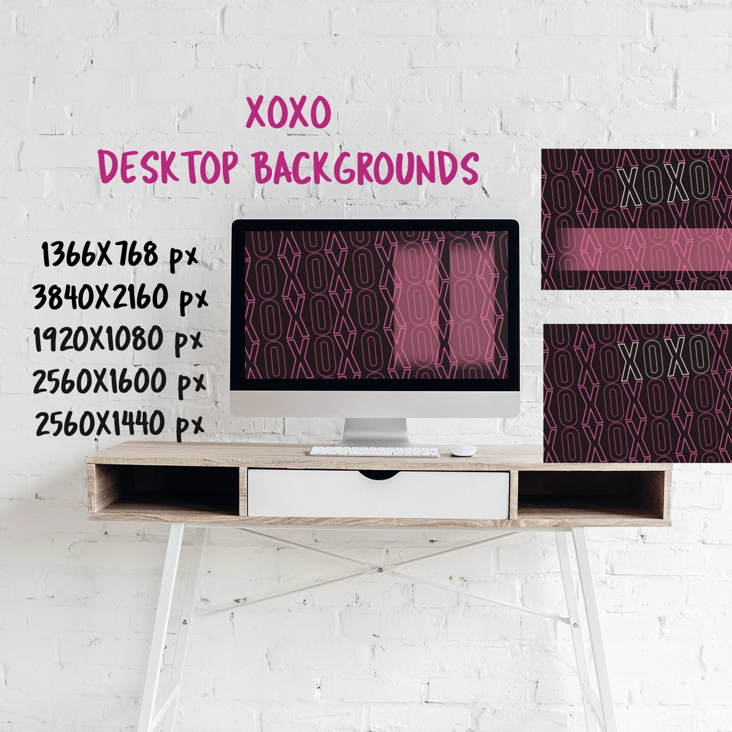XOXO Desktop Wallpaper Organizer Laptop Wallpaper XOXO Computer ...