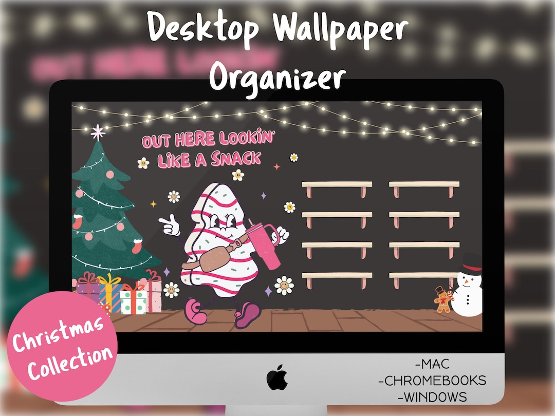 Christmas Desktop Wallpaper | Desktop Organizer | MacBook Wallpaper ...