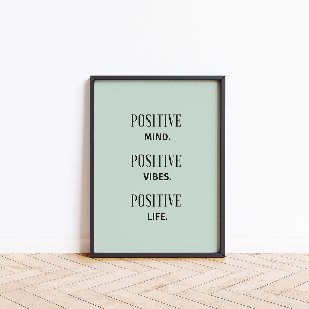 Positive Vibes Digital Art | Encouraging Digital Print | Printable Wall ...