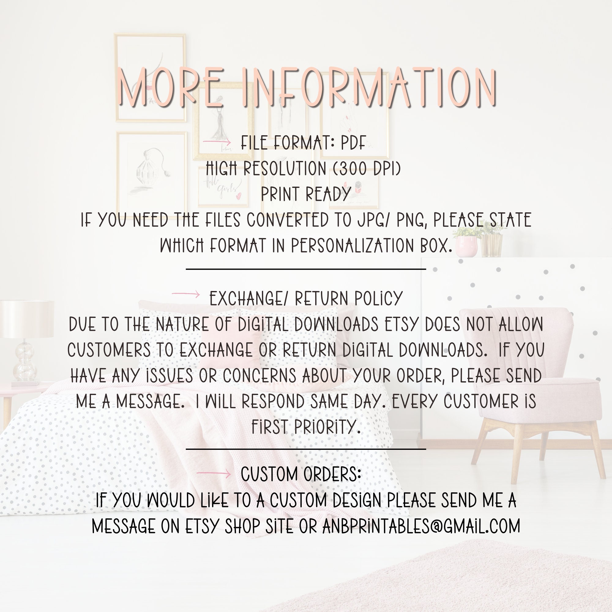 Printable Wall Art With Pink Gradient and Positive Quote - Etsy