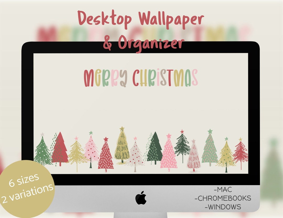 Christmas Desktop Wallpaper Neutral | MacBook Wallpaper | Desktop ...