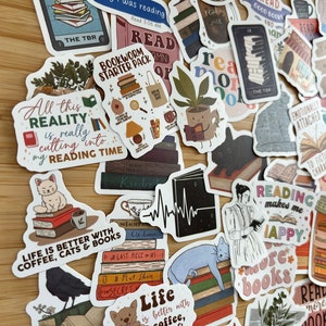 Reading Book Sticker Pack, Waterproof Mystery Sticker Pack, Random Book ...