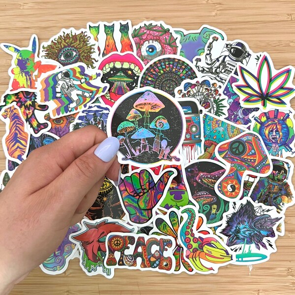 Hippie Sticker - Etsy