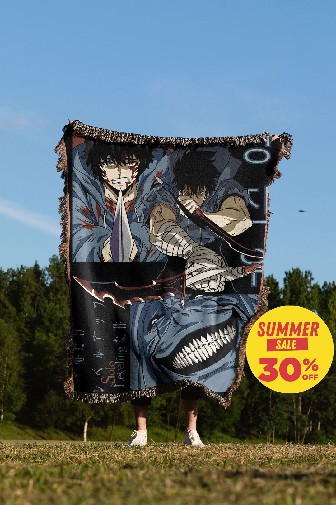 Anime Hand Woven Cozy Blanket Manga Tapestry Throw Suitable as Snuggle ...