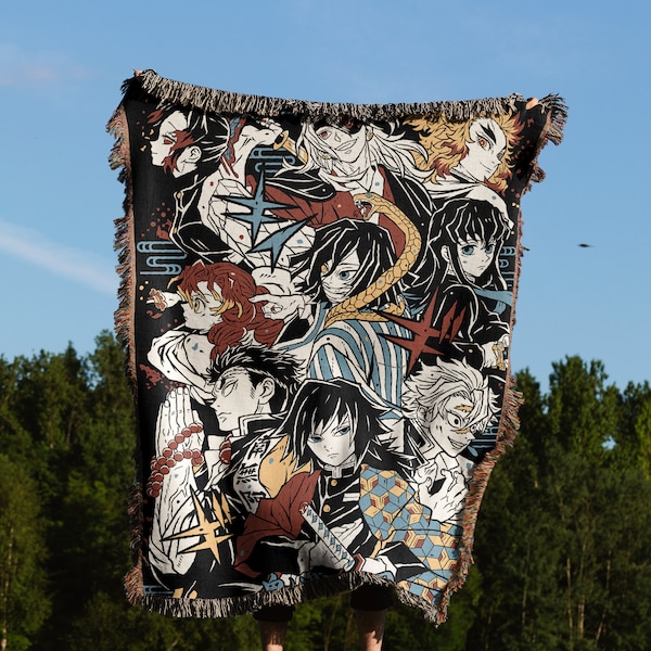 Anime Woven Tapestry Throw Blanket - Etsy
