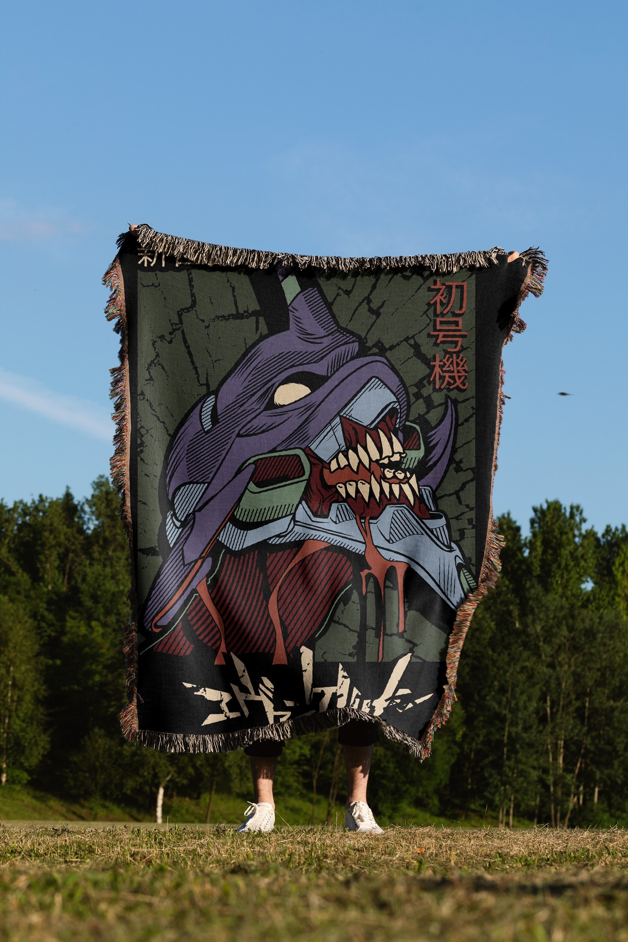 Anime Hand Woven Cozy Blanket Manga Tapestry Throw Suitable as Snuggle ...