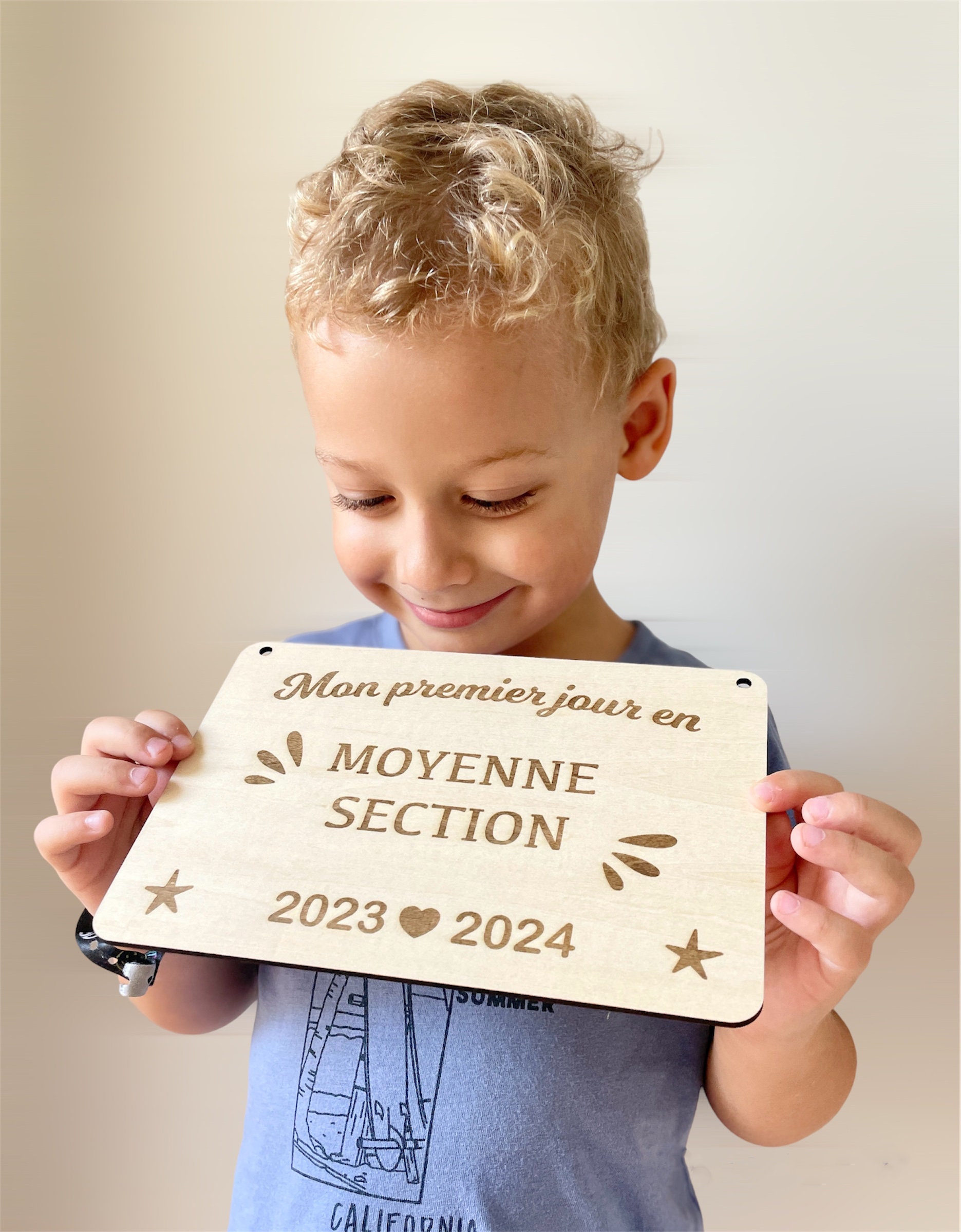 Pancarte rentrée scolaire mon premier jour d'école décoration chambre ...