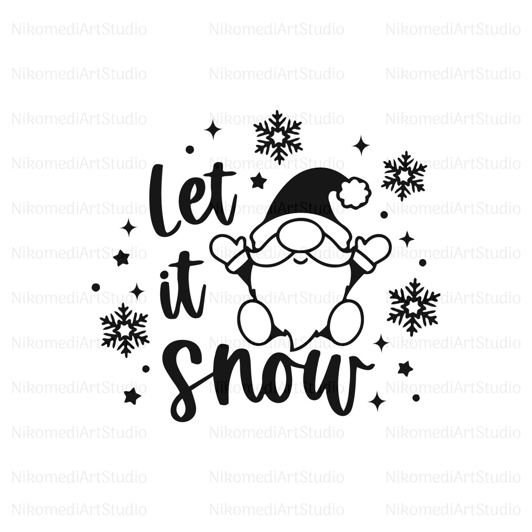 Let It Snow SVG, Merry Christmas SVG, Winter Svg, Snow Svg, Christmas ...