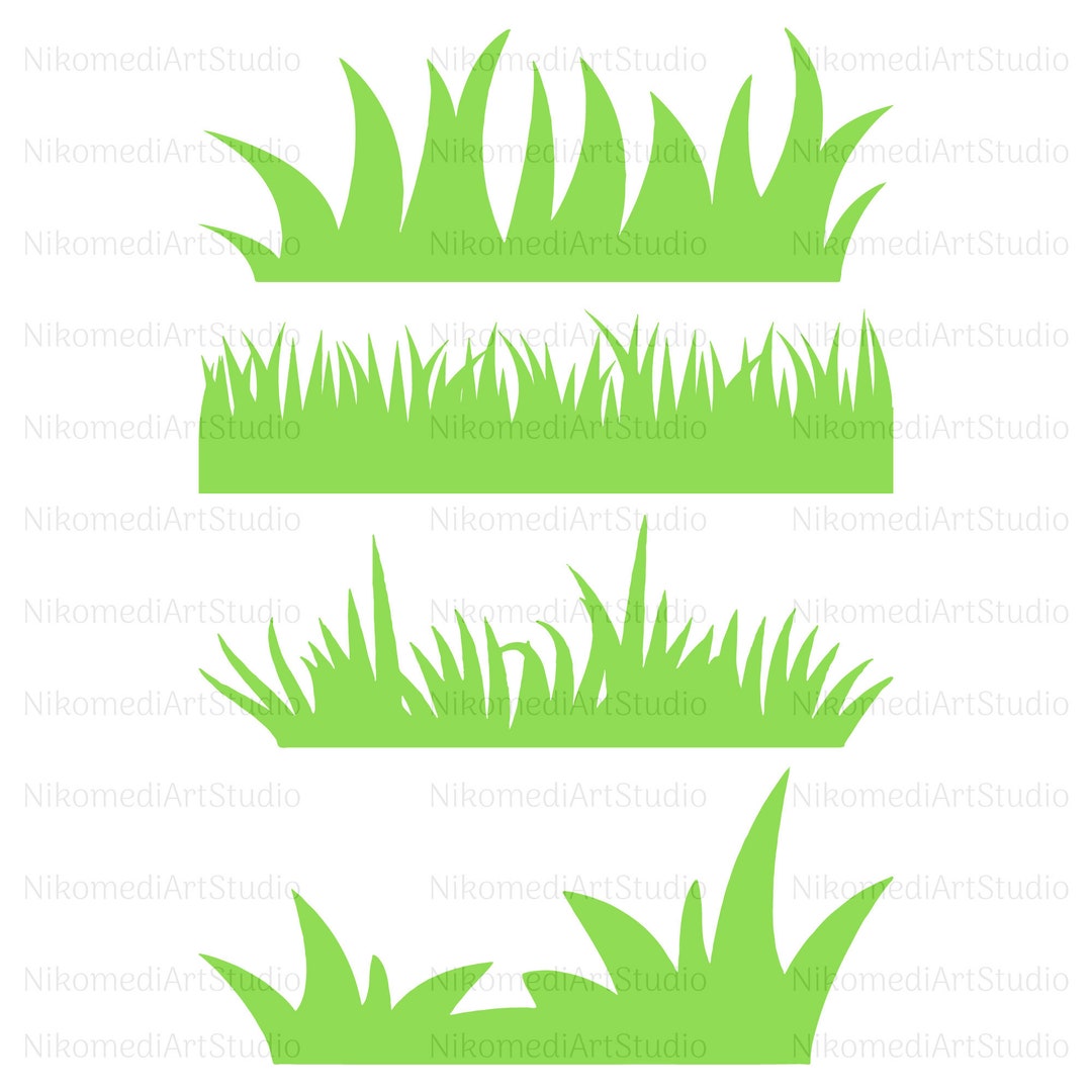 Grass - SVG PNG JPG Pdf Ai - Digital Cut File, Commercial Use, Instant ...