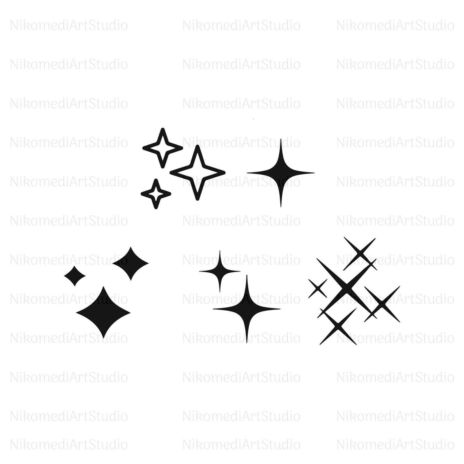 Sparkle Svg Sparkle Png Star Svg Star Png Sparkle Stars - Etsy