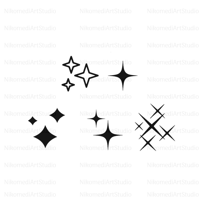 Sparkle Svg Sparkle Png Star Svg Star Png Sparkle Stars - Etsy
