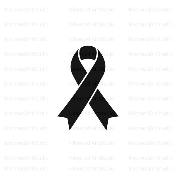 Cancer Ribbon Svg - Etsy