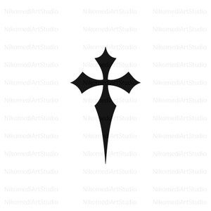 Gothic Cross, Crosses SVG Files for Silhouette Cameo and Cricut. Cross ...