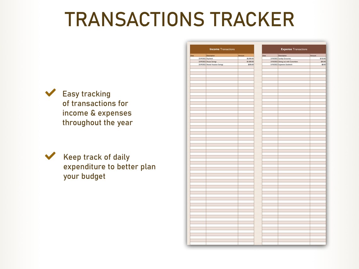 Monthly Budget Planner Excel Spreadsheet Template Digital Budget ...