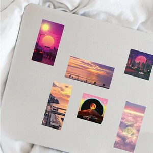 10/30/50pcs Sunset Aesthetic Stickers | Aesthetic Stickers | Ins Style ...