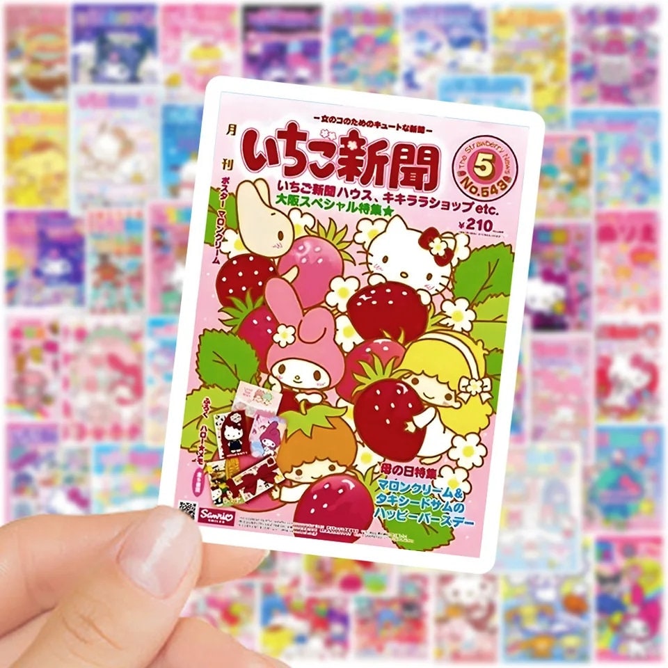 10/30/50pcs Cute Cartoon Sanrio Poster Stickers - Etsy