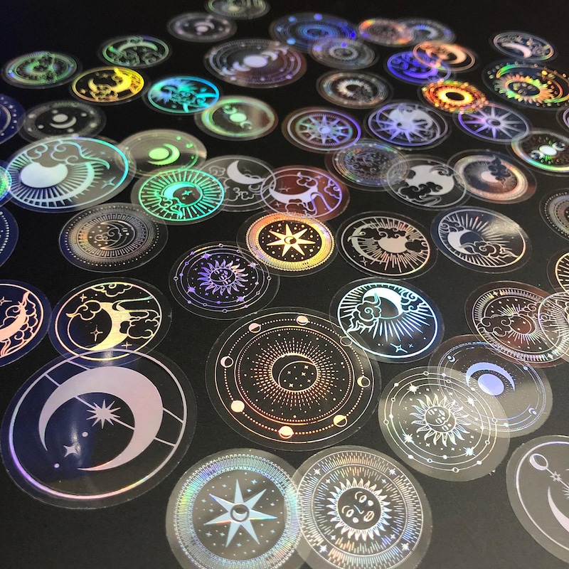 Moon and Sun Gold Foil - Etsy