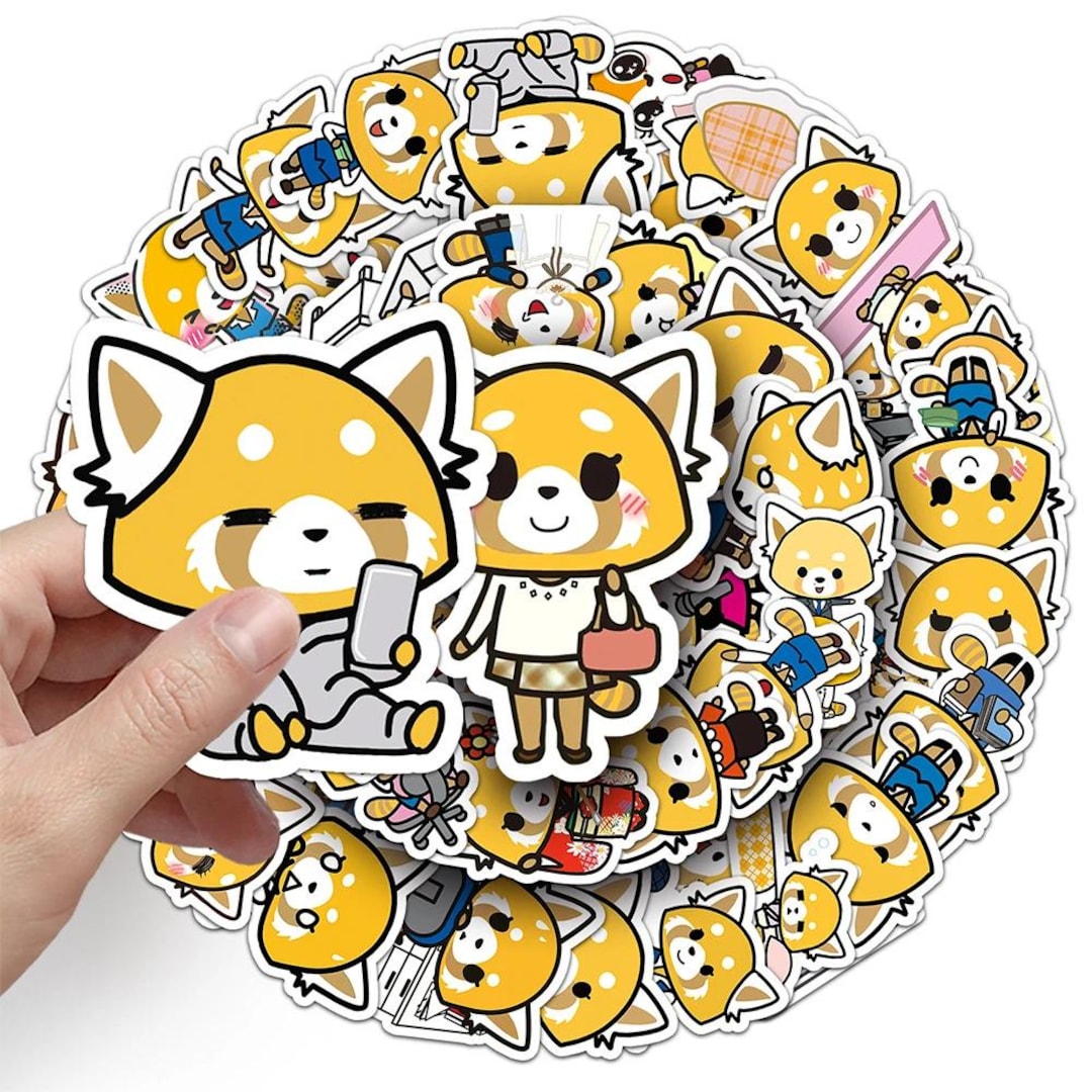10/30/50pcs Cute Aggretsuko Sticker - Adorable and Fierce Retsuko Vinyl ...